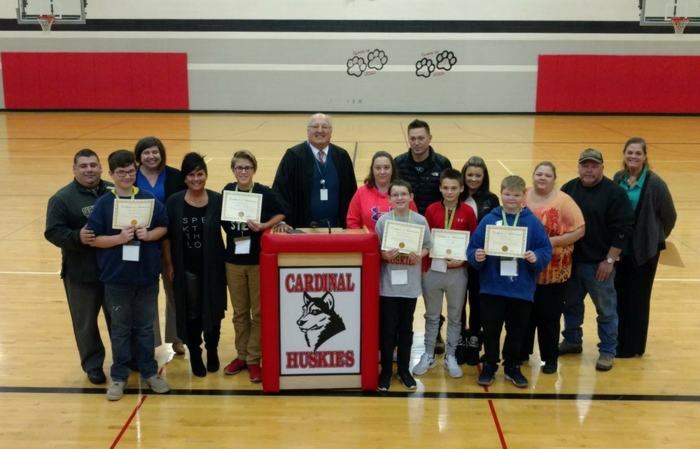Judge Grendell Recognizes Cardinal Middle School Students - Geauga News
