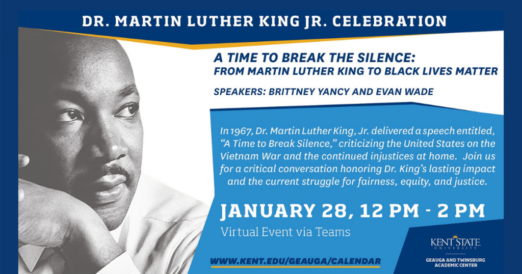 A Time to Break the Silence: From Martin Luther King to Black Lives ...