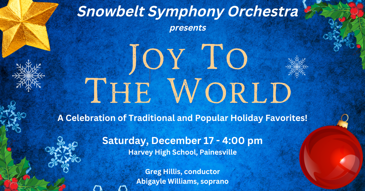 Snowbelt Symphony presents Joy To The World! - Geauga News